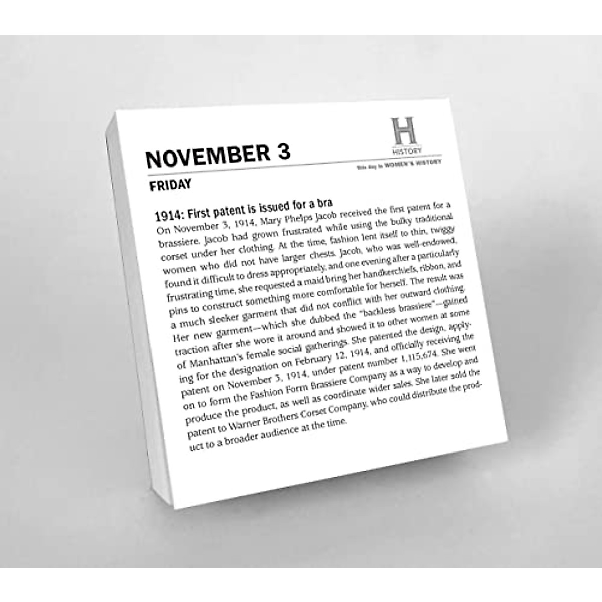 2023 History Channel This Day in Women's History Boxed Calendar: 365 Extraordinary Women and Events that Shaped History (Daily Calendar, Inspirational Desk Gift)
