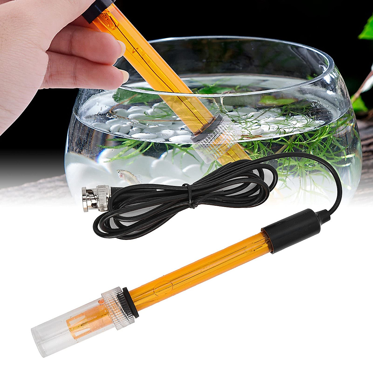 Electrode Probe, 1999mV ORP Replacement Prob, Good Electrical Conductivity, Suitable for ORP Instruments Controllers with BNC Connectors.