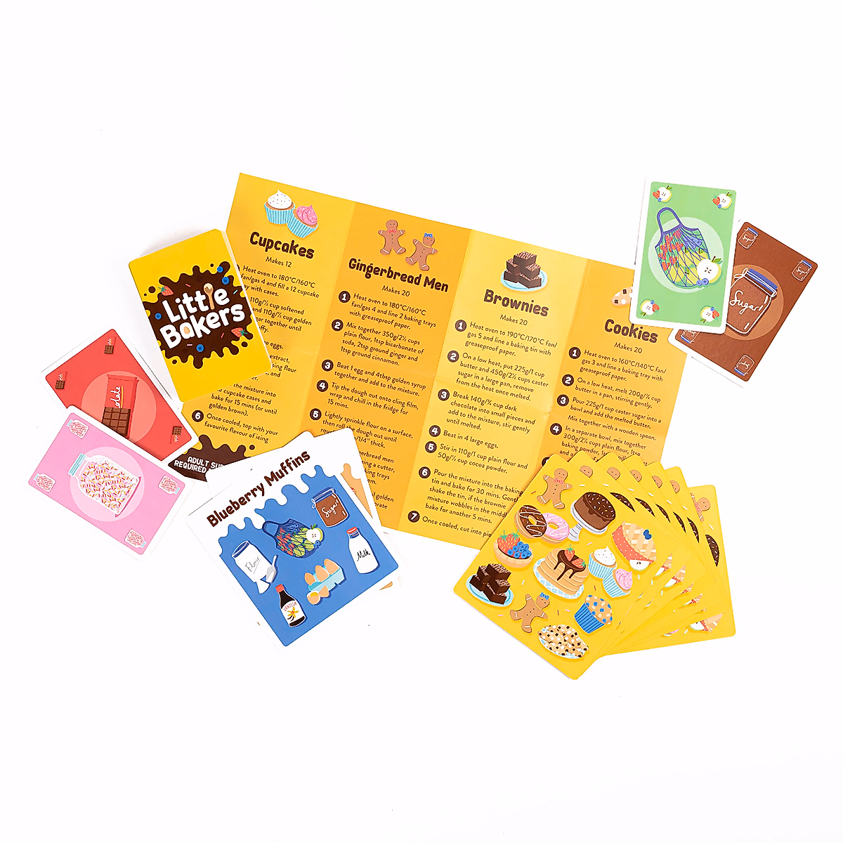 Professor Puzzle: Little Bakers - Ingredients & Recipe Card Game, Fun & Fast Paced, Set Collection, Ideal Starter Game, Kids Ages 4+, 2-5 Players