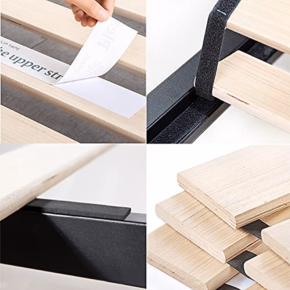 ZINUS Arnav Metal Platform Bed Frame, Wood Slat Support, No Box Spring Needed, Easy Assembly, White, Twin