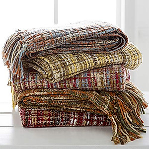 Artistic Weavers Sylvia Throw Blanket, 50" x 60", Burnt Orange