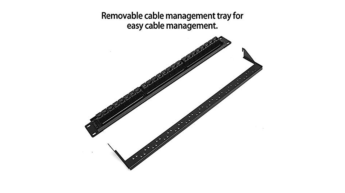 Lopbinte 24-Port CAT6 Patch Panel for Cabinets