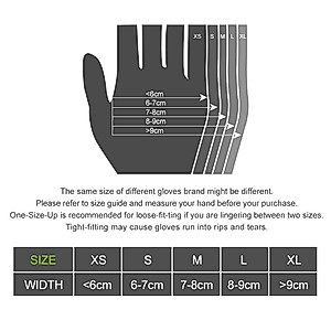 KKD Gloves Disposable Latex Free & Powder Free, 100 Count 5.5 Mil Black Nitrile Gloves for Cleaning, Food Handling, Cooking, Industrial Use, Medium