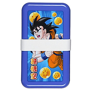 JUST FUNKY Dragon Ball Z Orange and Blue Goku Single Portion Compartment Bento Lunch Box