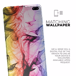 DesignSkinz Neon Glowing Fumes Protective Vinyl Decal Wrap Skin Cover Compatible with The Samsung Galaxy S20 (Screen Trim & Back Glass Skin)