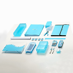 Pencil Sharpener Dual Hole Manual Blue, Jumbo Crayon Sharpener with Cover and Bin, Handheld Color Pencil Sharpeners for Large & Standard Pencils, Also Available in Red, Green, Purple, 1 Pc – by Enday