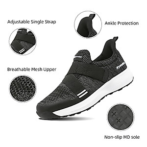 Kyedoo Men‘s Indoor Cycling Shoes Compatible with SPD Cleats, Comfortable Walkable Bike Shoes, CLEATS INCLUDED M10 Black