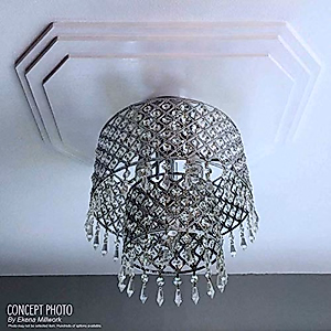 Ekena Millwork CM20VIUWF Vienna Ceiling Medallion, 20"OD x 3 1/2"ID x 1 1/2"P, Hand-Painted Ultra Pure White