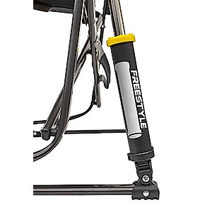 TAKTOP Outdoor Freestyle Rocker XL Folding Rocking Camping Chair with Carry Bag and Cup Holder for Patio, Garden, Lawn, Supports up to 300 lbs, Gray