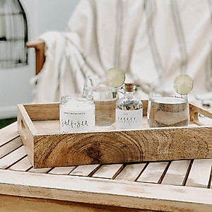 Sweet Water Decor Salt and Sea Candle | Sea Salt, Citrus, Amber, Musk, Beach Scented Soy Candles for Home | 9oz Clear Jar, 40 Hour Burn Time, Made in The USA