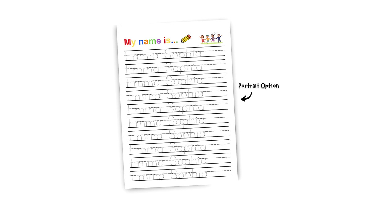 Personalized Name Tracing Worksheets for Handwriting Practice