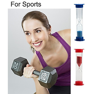 Multicolor Sandglass Timers - Small Colorful Sandglass Sand Clock Colored Timer Suit 30sec / 1min / 2mins / 3mins / 5mins / 10mins (6pcs) Mini Toy Hourglass Set for Kids at Home and School