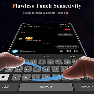 Audins [2+2 Pack Galaxy Note 10 Screen Protector, 9H Tempered Glass with Camera Lens Protector, Ultrasonic Fingerprint Support, 3D Curved, HD Clear Scratch Resistant for Samsung Galaxy Note 10 5G