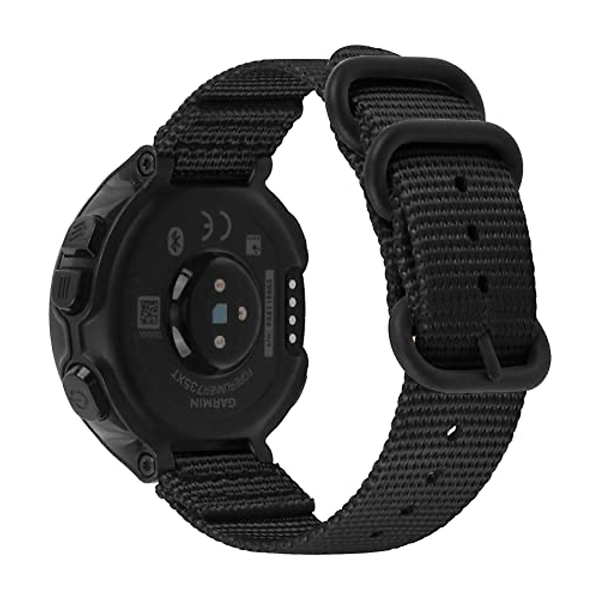 Zeit Diktator Watch band Compatible with Garmin forerunner 220/230/235/620/630/735XT/235 Lite,nylon smart watch replacement band,optional color (Black)