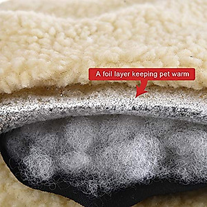 Amazon Basics 24-Inch Self Warming Pet Bed For Cat or Dog, Rectangle, Grey, 24"L x 7"W x 20"H