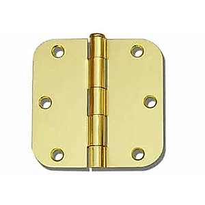 UYSB 27 Pack 3.5" x 3.5" 5/8 Radius Round Corner Interior Door Hinges Door-Hinges Door Hinges Door Hinges Kitchen Cabinet Hinges Hinges for Kitchen cabinets Door Hinge Door Cabinet Hinge