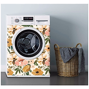 HAOKHOME Vintage Boho Floral Peel and Stick Wallpaper Peonies Removable Rose Beige/Pink/Oliva Vinyl Self Adhesive Contact Paper 17.7in x 9.8ft