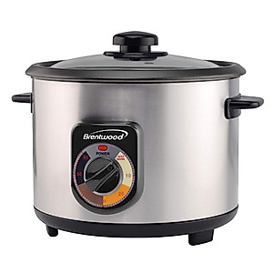 Brentwood TS-1210S Electric Rice Cooker, standard, Metallic