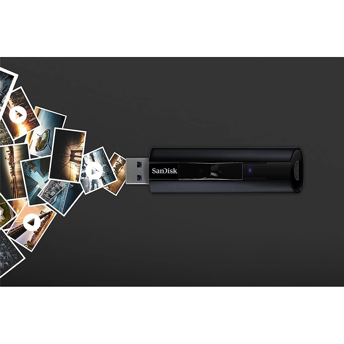 Sandisk Extreme Pro - USB Flash Drive - 256 GB - Black