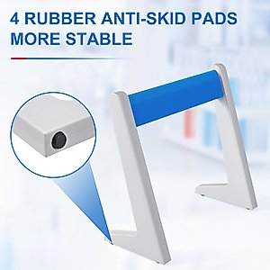 eLabPal 2PCS Pipette Stand, Laboratory Plastic Linear Micropipette Rack, Pipettor Holder, Fits Up to 7-8 Pipettes, Pack of 2(Pipettes Not Included)