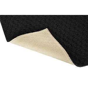 Garland Rug Town Square Rug, 2-Feet by 5-Feet, Black