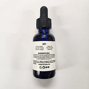 HENRI ET VICTORIA Beard Oil Fragrance-Free, Unscented | Canadian Made by Skilled Artisan | Moisturizing, Non-Greasy, Natural Ingredients | 28g (1oz)