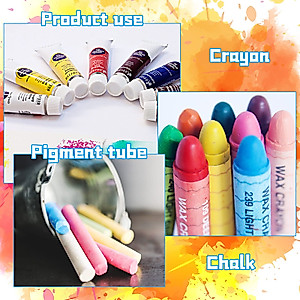 Pajean 10 Pieces Crayon Storage Containers Back to School Clear Plastic Crayon Case Crayon Organizer Boxes for Kids, Cards Small School Supplies Organizers Boxes