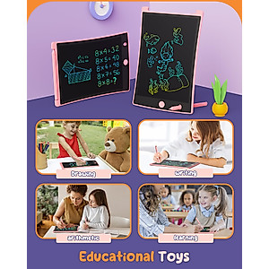 ORSEN Colorful 8.5 Inch LCD Writing Tablet for Kids, Electronic Sketch Drawing Pad Doodle Board, Toddler Travel Learning Educational Toys Activity Games Birthday Gifts for 3 4 5 6 7 8 Year Old Girls
