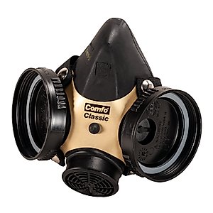 MSA Safety Sales, Llc-808073 Large Comfo Classic Series Full Mask Air Purifying Respirator - Black