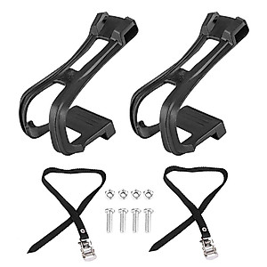 Bike Pedal Straps Clips Mountain Road Bike Pedals Straps Non Skid Toe Clip for Bike Accessory