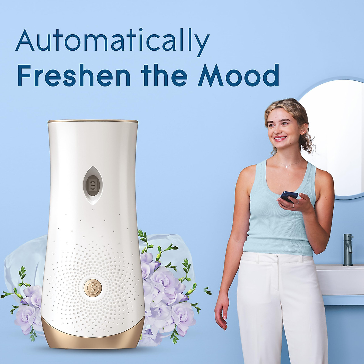 Glade Automatic Spray Refill, Air Freshener for Home and Bathroom, Clean Linen, 6.2 Oz, 2 Count