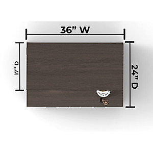 BREAKtime Coffee Break Lunch Room Furniture Buffet Color Espresso - Factory Assembled (NOT RTA) Furniture Items ONLY. Model 4230 2 Piece Group