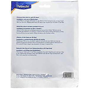 Petmate Zeolite Charcoal Replacement Litter Box Filter, Jumbo, 6.3 x 6.1 Inches