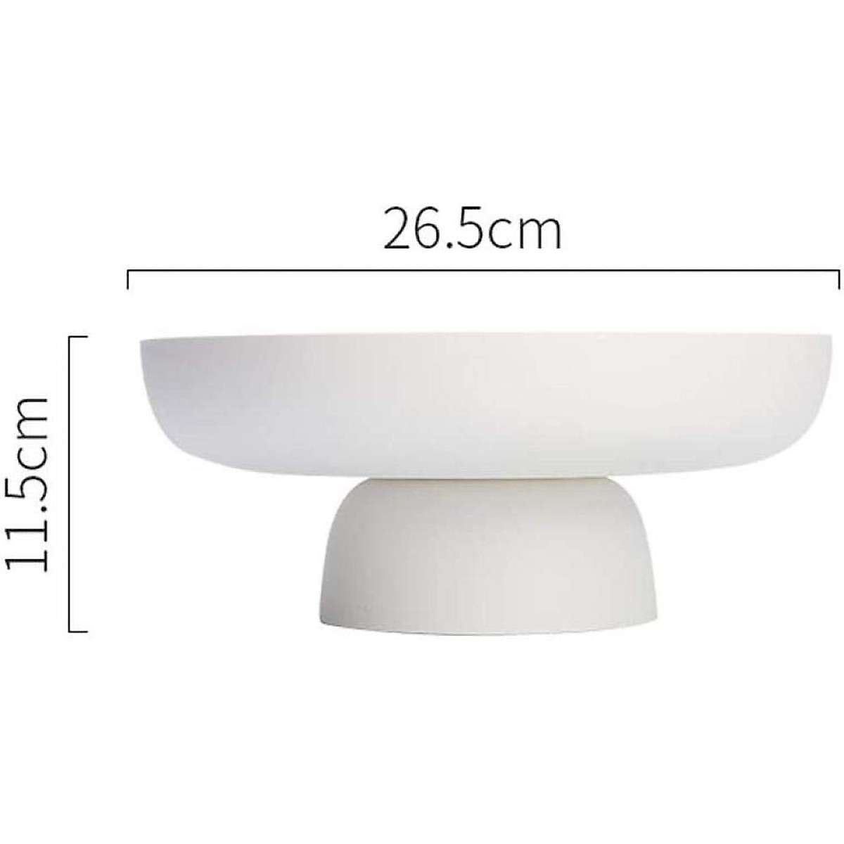 Fruit Dish Round Fruit Basket, Drain Fruit Basket, Modern Style Container for Kitchen Counter, Table Centerpiece Decorative, Home Decor-White