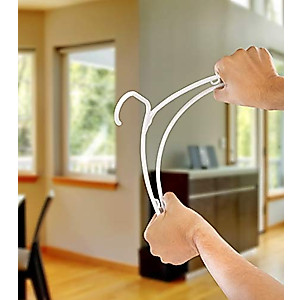 Utopia Home Plastic Hangers - Durable & Space Saving Coat Hanger - Hook Hangers - Heavy Duty Hangers for Coats, Pants, Dress (Pack of 100, White & Black)