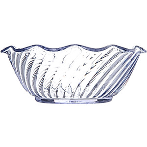 Carlisle FoodService Products 453307 Plastic Dessert Bowls, 13 oz, Clear