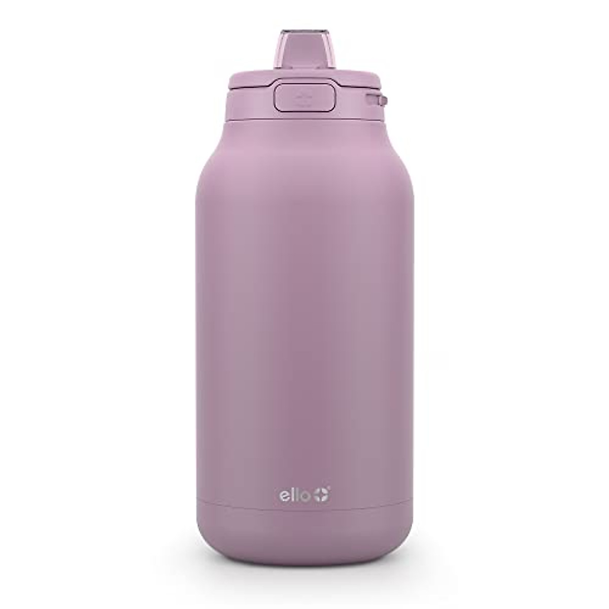 Ello Hydra 64oz Half Gallon Vacuum Insulated Stainless Steel Jug with Locking, Leak-Proof Lid and Soft Silicone Straw, Metal Reusable Water Bottle, Keeps Cold All Day, Mauve