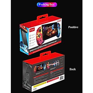 ipega-PG-9083B Wireless 5.0 Smart PUBG Mobile Game Controller Retractable Game Gamepad for iOS(iOS 11-13.3)/Android Mobile Smartphone Tablet (Red-Blue)