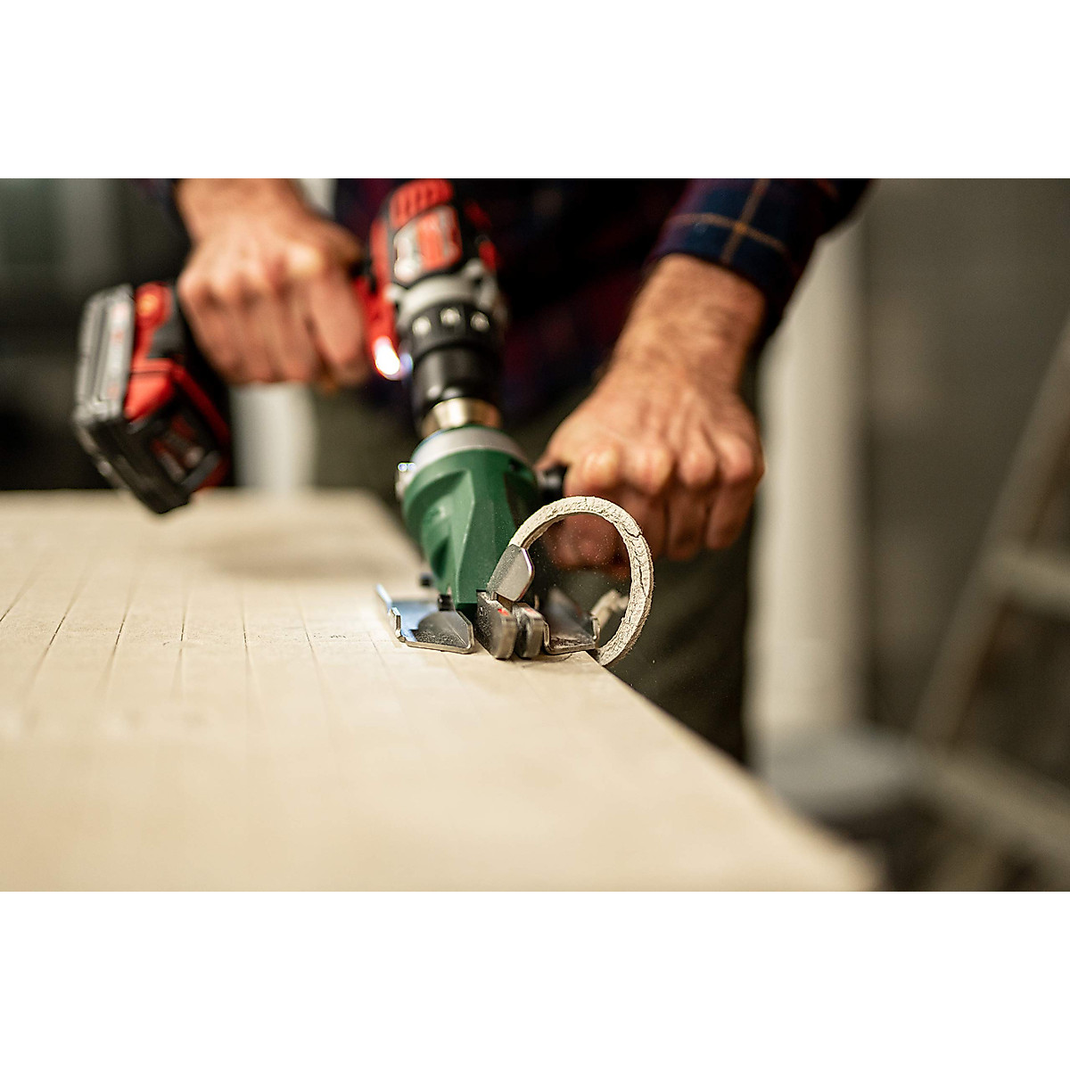 PacTool SS724 Snapper Shear Pro - Cutting Tool for Fiber Cement Board - Power Shears Professional Power Tools