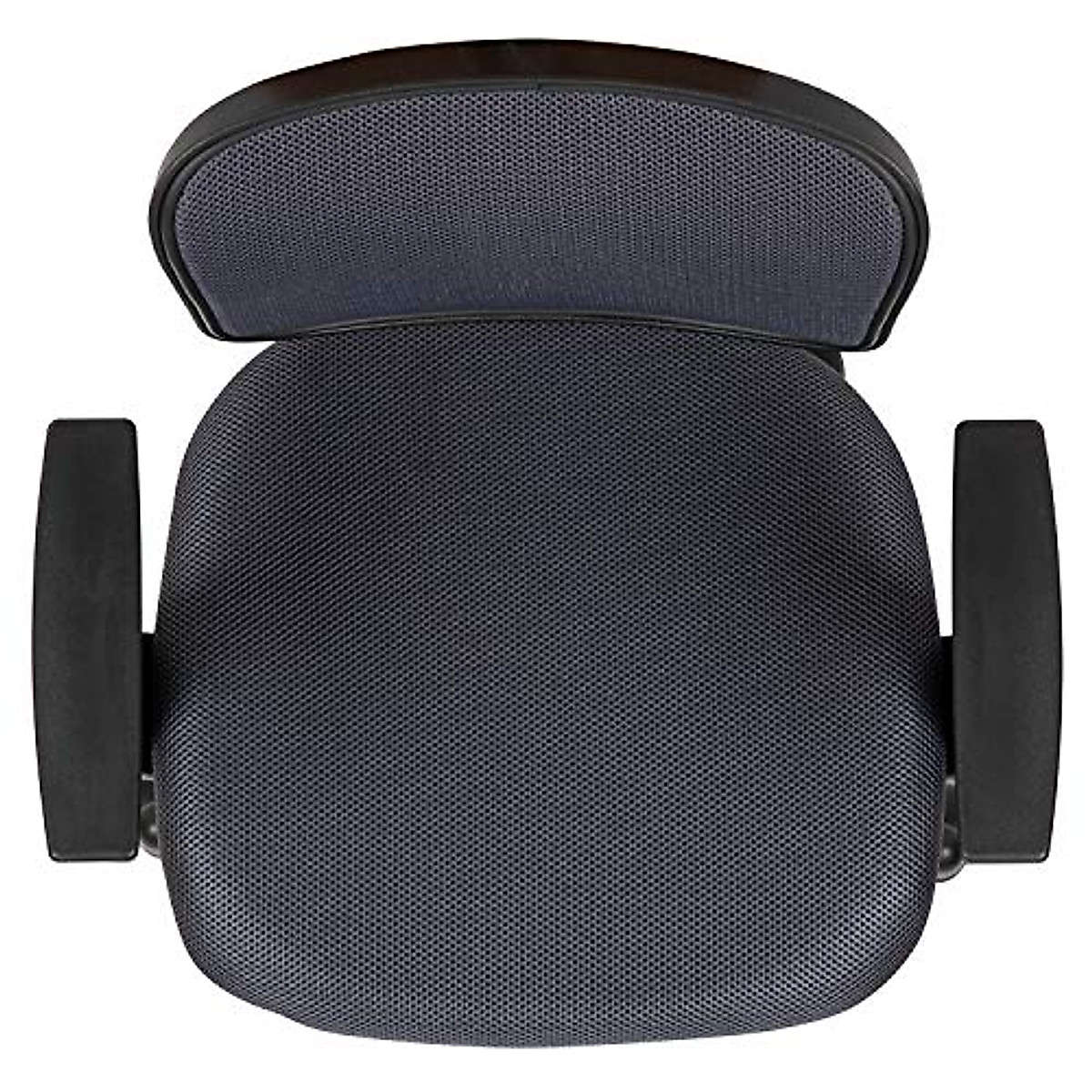 Flash Furniture Flash Fundamentals Mid-Back Gray Mesh Swivel Task Office Chair with Pivot Back and Arms