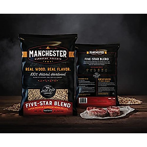 Manchester Barbecue Wood Pellets for Smoker - Super-Premium BBQ Wood Pellets, Competition Blend Pellets for Pellet Grill, 100% Natural Hardwood Hickory, Oak, Maple, and Cherry