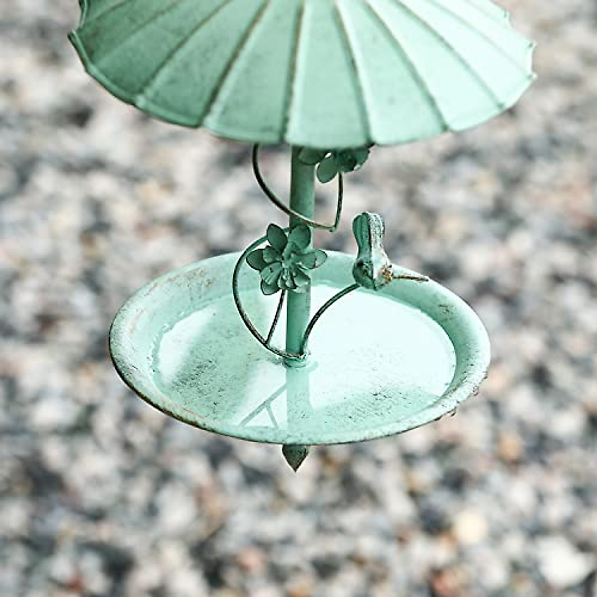 Bird Feeder Hanging Tray, Bird Feeders for Outdoors Hanging, Outdoor Hanging Metal Bird Feeder, Antique Umbrella Shape Bird Feeder, Metal Hanging Seed Tray for Garden Yard Decoration