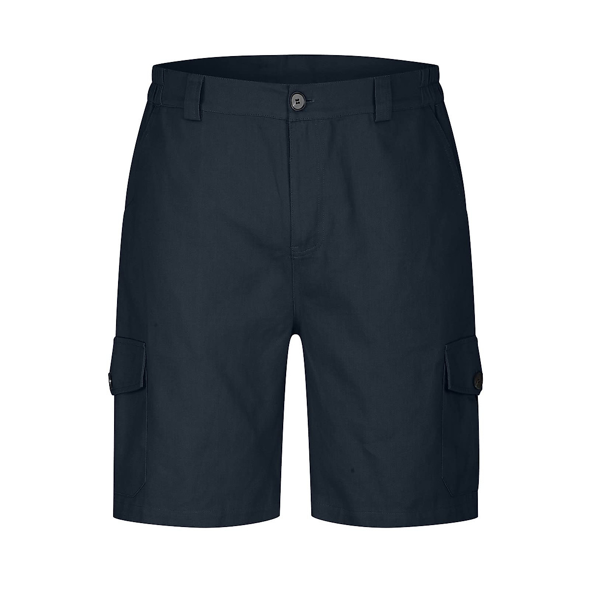 Linen Shorts for Men Mens Shorts Casual Flat-Front Multi Pockets Cargo Shorts Stylish Premium Twill Solid Work Utility Tooling Shorts Mens Golf Shorts 11 Inch Inseam Navy 3X