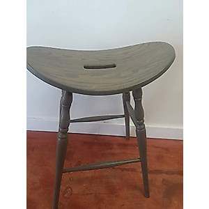 Solid wood, custom Handmade saddle stool