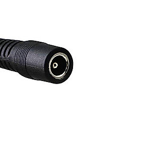 CERRXIAN 60cm 14AWG DC 5.5mm x 2.1mm Female to SAE 2 Pin Quick Disconnect Wire Harness Extension Cable for Portable Powers, Motorcycle Solar Panel Charger (F Black)