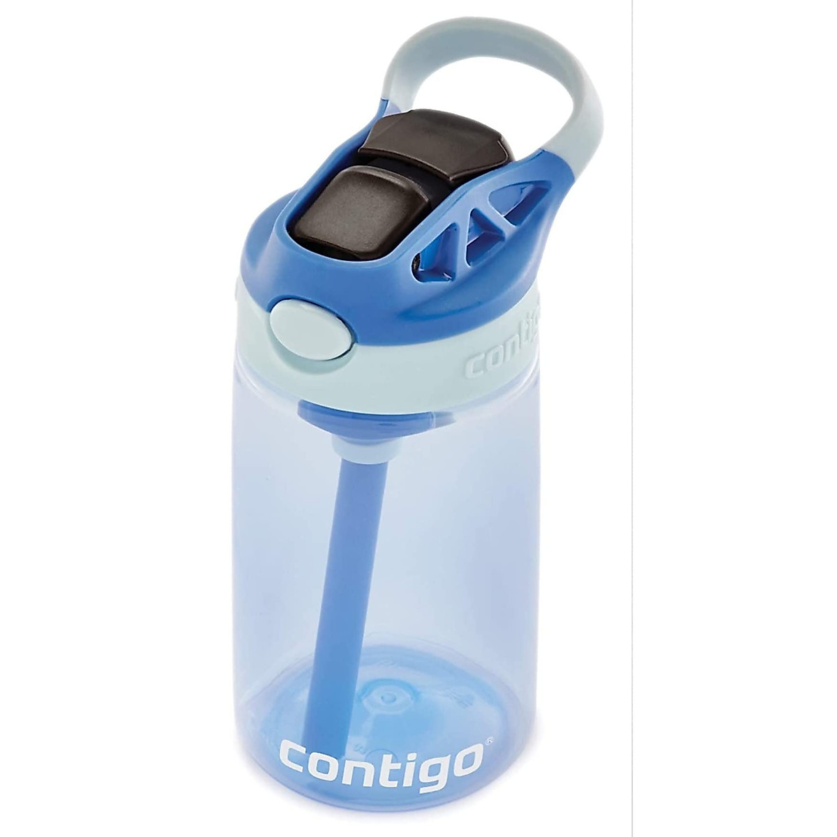 Contigo Kids Autospout Water Bottle, 2 Pack - Plastic, 14oz - Leak and Spill Proof Bottles, Ideal for Travel and Activities, Easy-Clean - Cotton Candy/Grape Sorbet