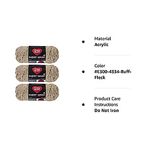Red Heart Super Saver Yarn-Buff Fleck