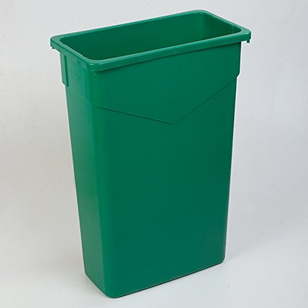 CFS 34202309 TrimLine Polyethylene Waste Container, 23 Gallon Capacity, 20" Length x 11" Width x 29.88" Height, Green (Case of 4)