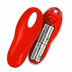 Can Opener Electric Can Opener Smooth Soft Edge One Touch Can Opener Start Automatic Hands Free Can Opener 4-AA Batteries Best Kitchen Gadget Good for Seniors with Arthritis Red