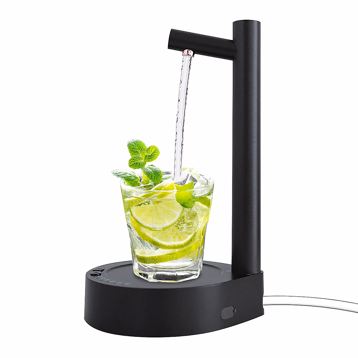 5 Gallon Water Dispenser, Desktop Water Dispenser Countertop Water Pump Electric, Portable Water Dispenser USB-C Charging for Indoor Outdoor Using - Black